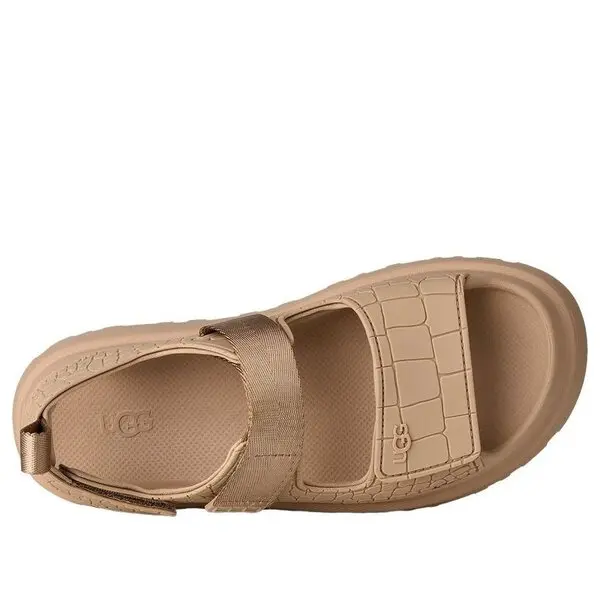 UGG Goldenglow Embossed Sandals - Mustard Seed