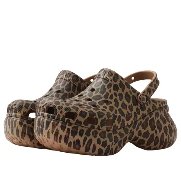 CROCS Bae Animal Clog Leopard Print