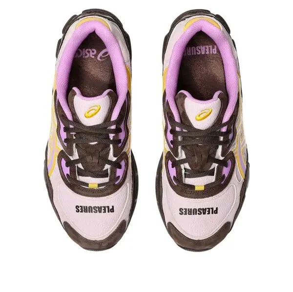 Asics X Pleasures Gel-nyc Sneakers - Pink/yellow/brown