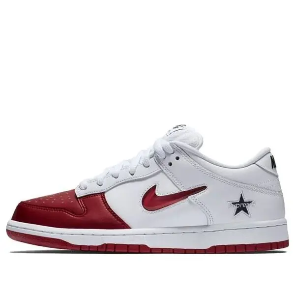 Nike X Supreme Sb Dunk Low Varsity Red