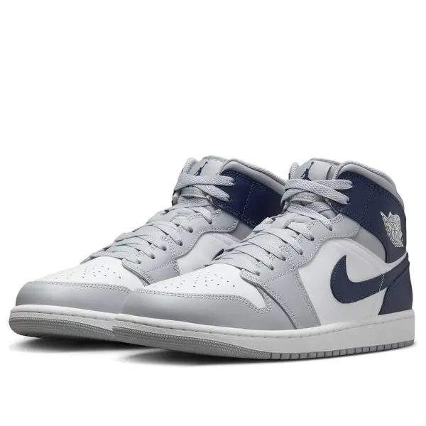 JORDAN 1 Mid Dq8426-104 - Grey/navy