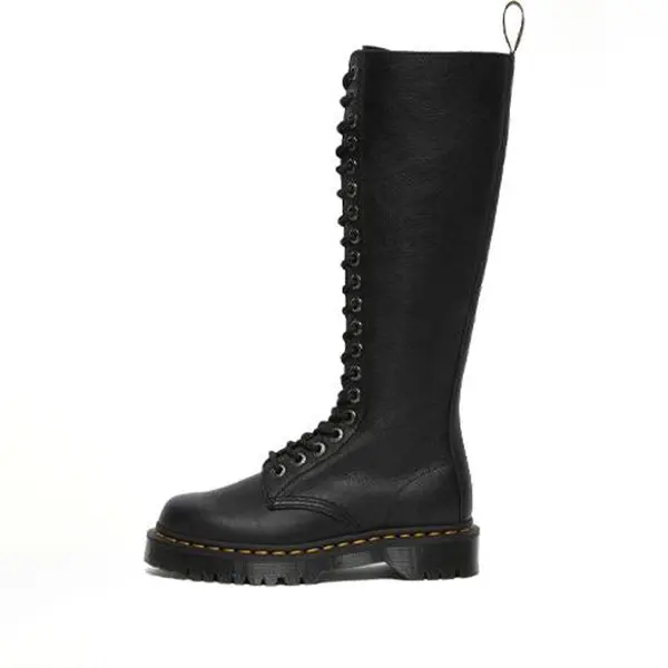 Dr. Martens 1b60 Bex Pisa Leather Knee High Boots - Black