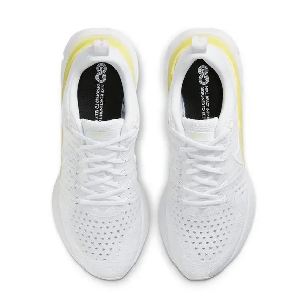 Nike React Infinity Run Flyknit 2 Athletic Sneakers - White