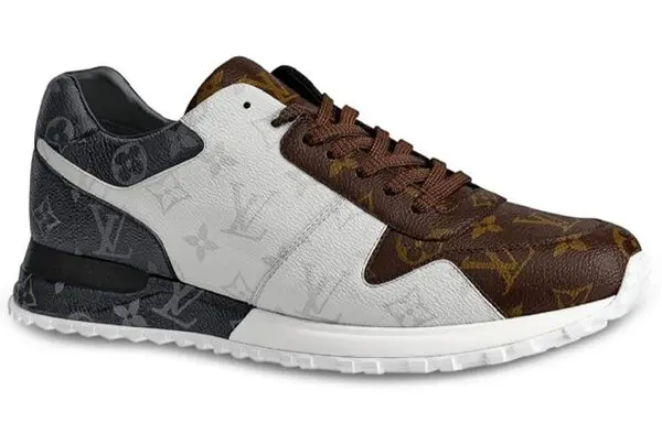 LOUIS VUITTON Run Away Sneakers - White/brown/black