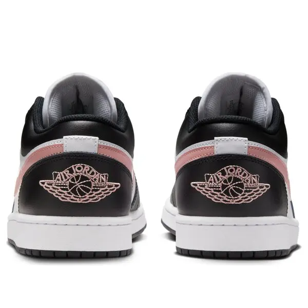 JORDAN 1 Low Sneakers - Black/rust Pink/white