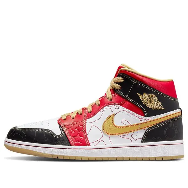 JORDAN Air 1 Mid Se Gc "xq 2022" Sneakers - White/red