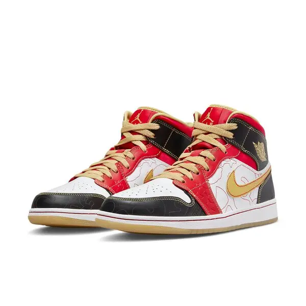 JORDAN Air 1 Mid Se Gc "xq 2022" Sneakers - White/red