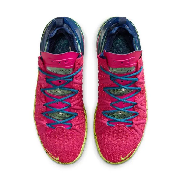Nike Lebron 18 'los Angeles Night' Basketball Sneakers - Pink/yellow/blue