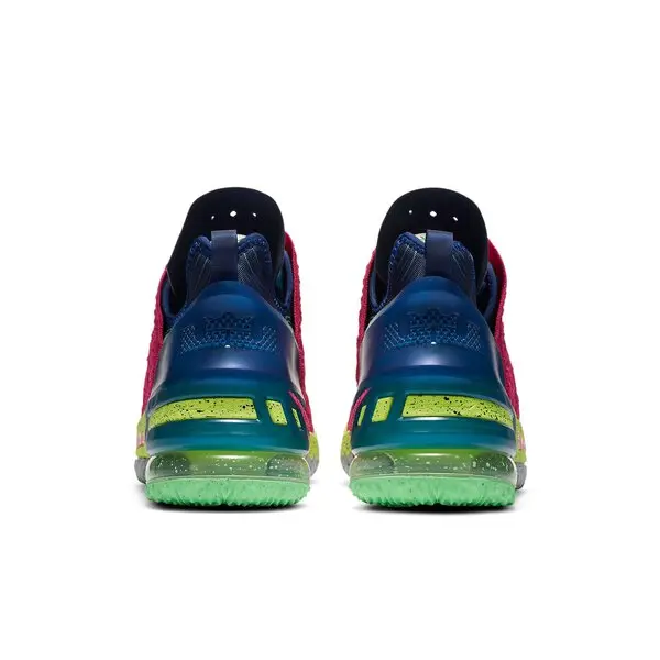 Nike Lebron 18 'los Angeles Night' Basketball Sneakers - Pink/yellow/blue