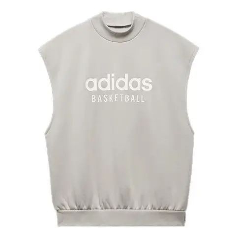 Adidas Basketball Mock Neck Sleeveless Tank Top