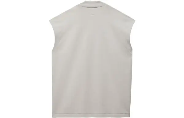 Adidas Basketball Mock Neck Sleeveless Tank Top - Grey