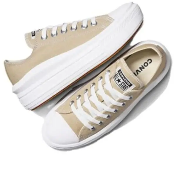 CONVERSE Chuck Taylor All Star Move Ox - Beige/white