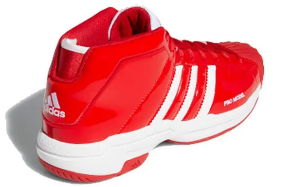 Adidas Pro Model 2g High Top Sneakers - Red/white