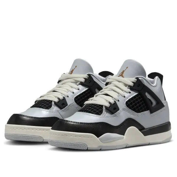 JORDAN 4 Retro "platinum Gold - White/black