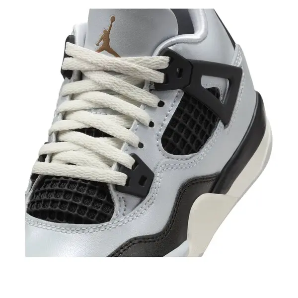 JORDAN 4 Retro "platinum Gold - White/black