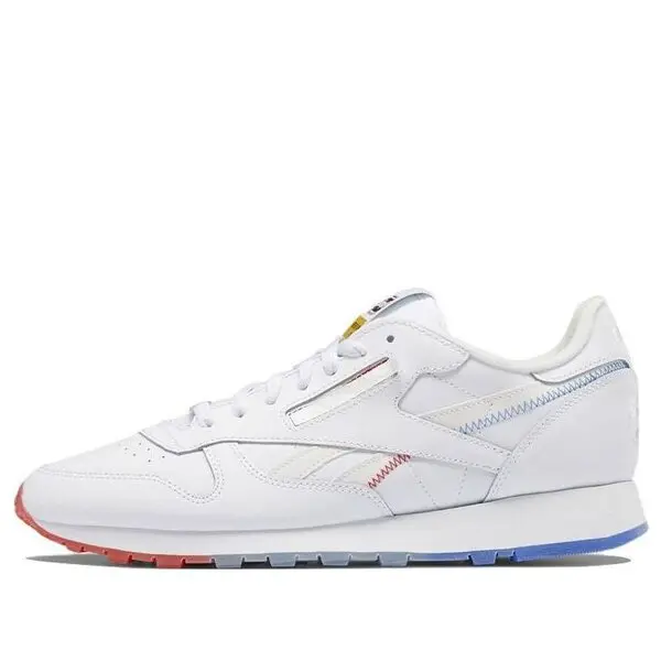 REEBOK Classic Leather 'firecracker' Low Top Sneakers - White
