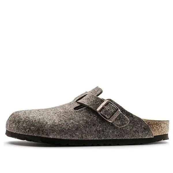 BIRKENSTOCK Boston Wool Felt Clogs - Brown