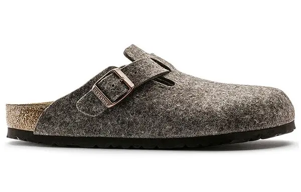 BIRKENSTOCK Boston Wool Felt Clogs - Brown