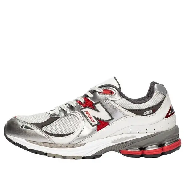 NEW BALANCE 2002r "silver Metallic Team Red - White/gray/red