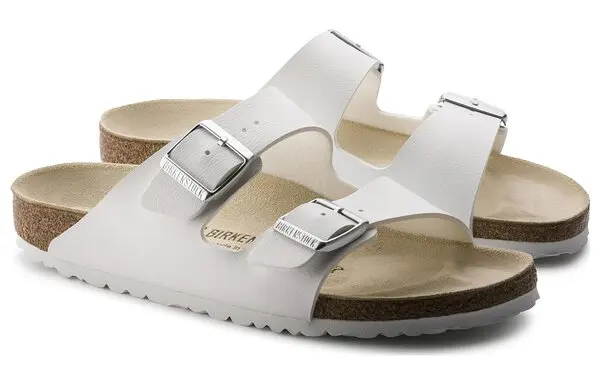 BIRKENSTOCK Arizona Birko Flor Sandals - White