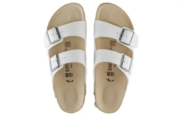 BIRKENSTOCK Arizona Birko Flor Sandals - White