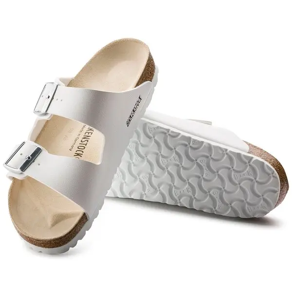 BIRKENSTOCK Arizona Birko Flor Sandals - White
