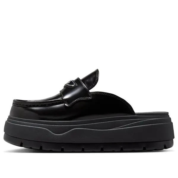 JORDAN Mule - Black/metallic Silver