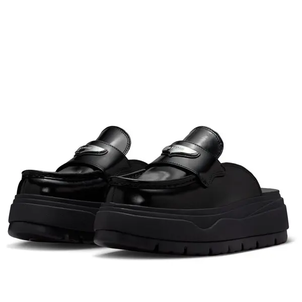 JORDAN Mule - Black/metallic Silver