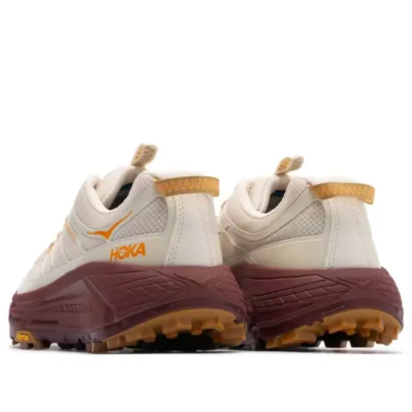 Hoka One One Mafate Three2 Trail Sneakers - Vanilla/varsity Burgundy