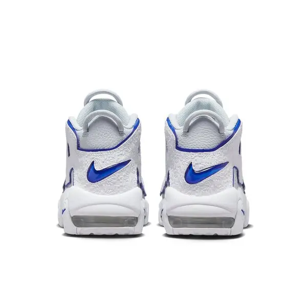 Nike More Uptempo Air High Top Sneakers - White/blue