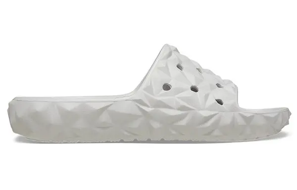 CROCS Classic Geometric Slides - White