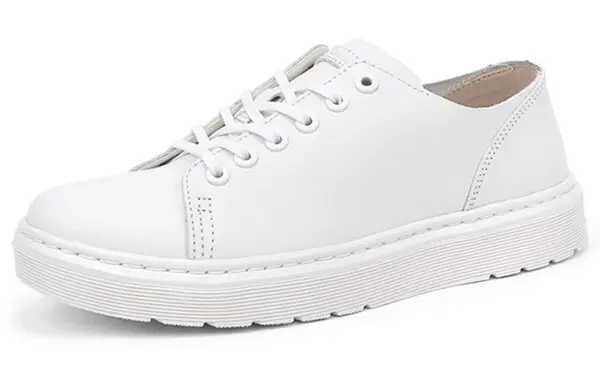 Dr. Martens Dante "triple White" Leather Lace-up Casual Shoes - White/white/white
