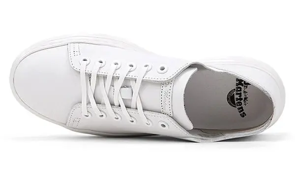 Dr. Martens Dante "triple White" Leather Lace-up Casual Shoes - White/white/white