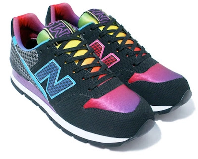 NEW BALANCE Cm996 Atmos Black Rainbow Sneakers - Black/black