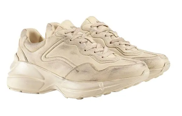 Gucci Rhyton Distressed Sneakers - Ivory