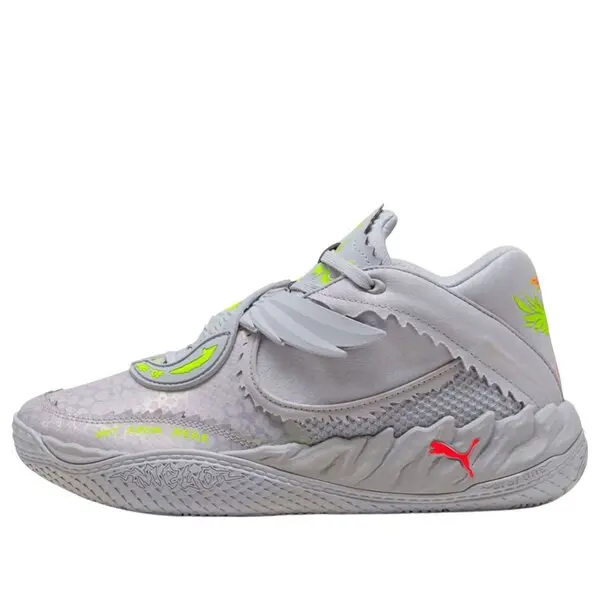 PUMA Mb.05 'shine' Sneakers - Grey/metallic Silver/red