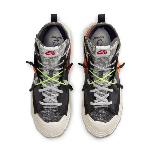 Nike Blazer Mid Readymade "black Camo - Black/vast Grey/volt
