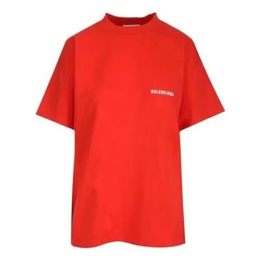 Balenciaga Logo T-shirt - Bright Red