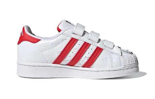 Adidas Superstar X Hello Kitty Allover Debossed Bows Sneakers