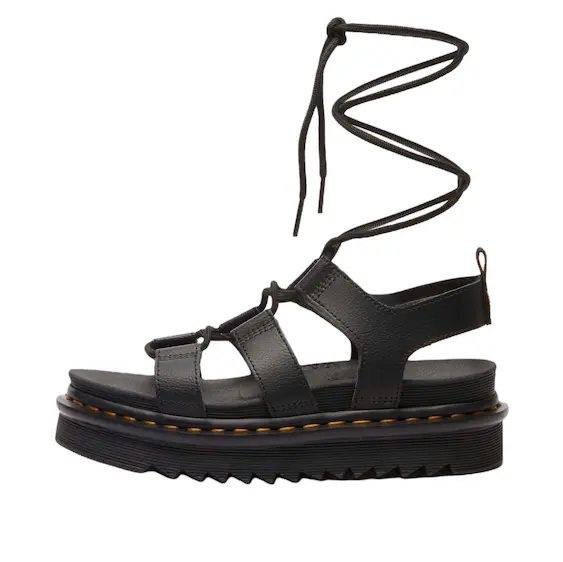 Dr. Martens Nartilla Athena Leather Gladiator Sandals - Black