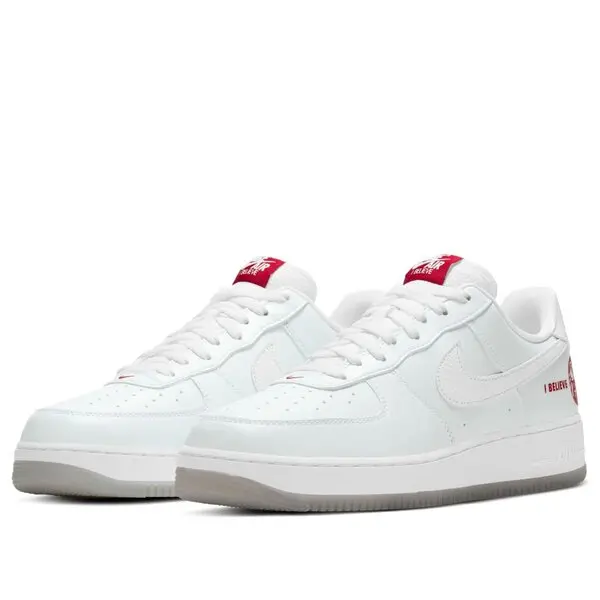 Nike Force 1 Low 'i Believe Daruma' Sneakers - White/red