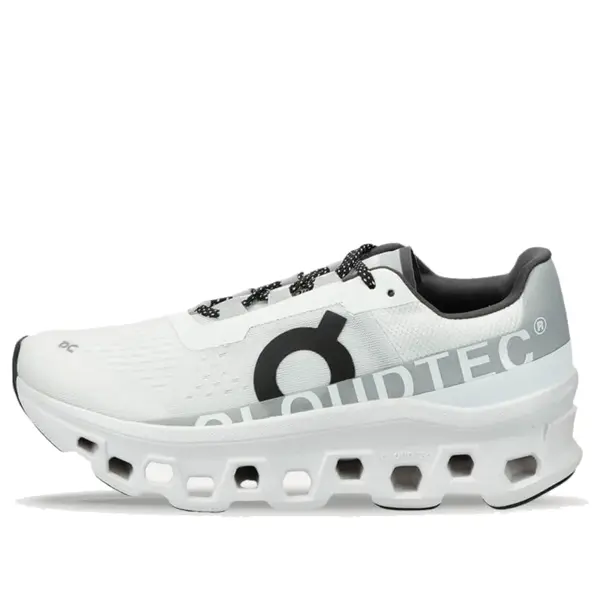 On Cloudmonster Sneakers - Undyed-white/black