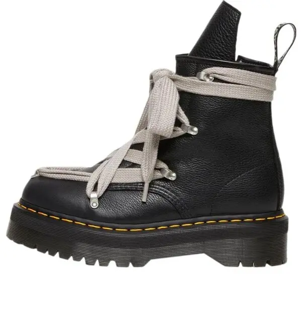 Dr. Martens X Rick Owens Pent Leather Platform Boot - Black