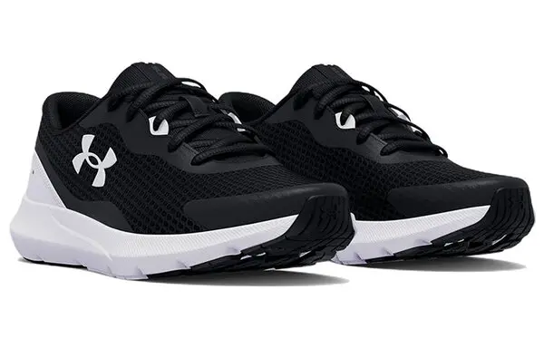 Under Armour Surge 3 Athletic Sneakers - Black/white
