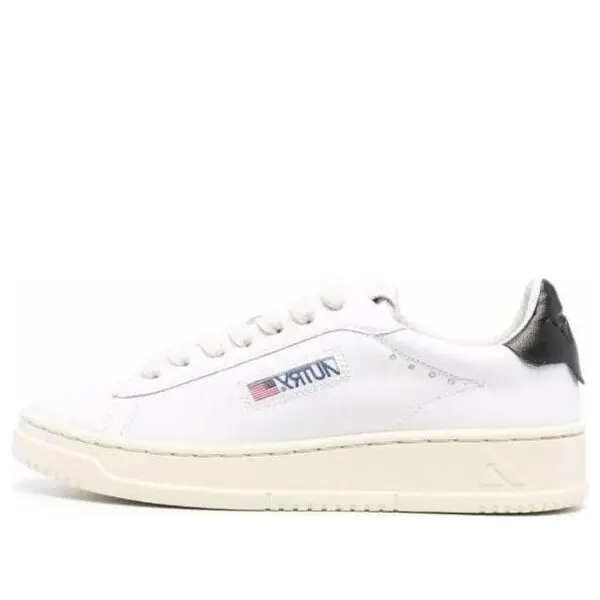 AUTRY Dallas Low Leather Sneakers - White/black