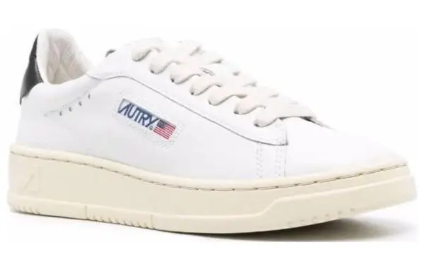 AUTRY Dallas Low Leather Sneakers - White/black