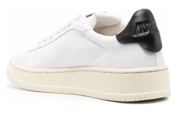 AUTRY Dallas Low Leather Sneakers - White/black