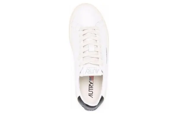 AUTRY Dallas Low Leather Sneakers - White/black