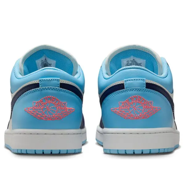 JORDAN 1 Low Sneakers - Sail/blue Chill/hot Lava