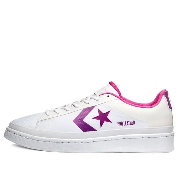 CONVERSE Pro Leather Low Top Sneakers - White/purple